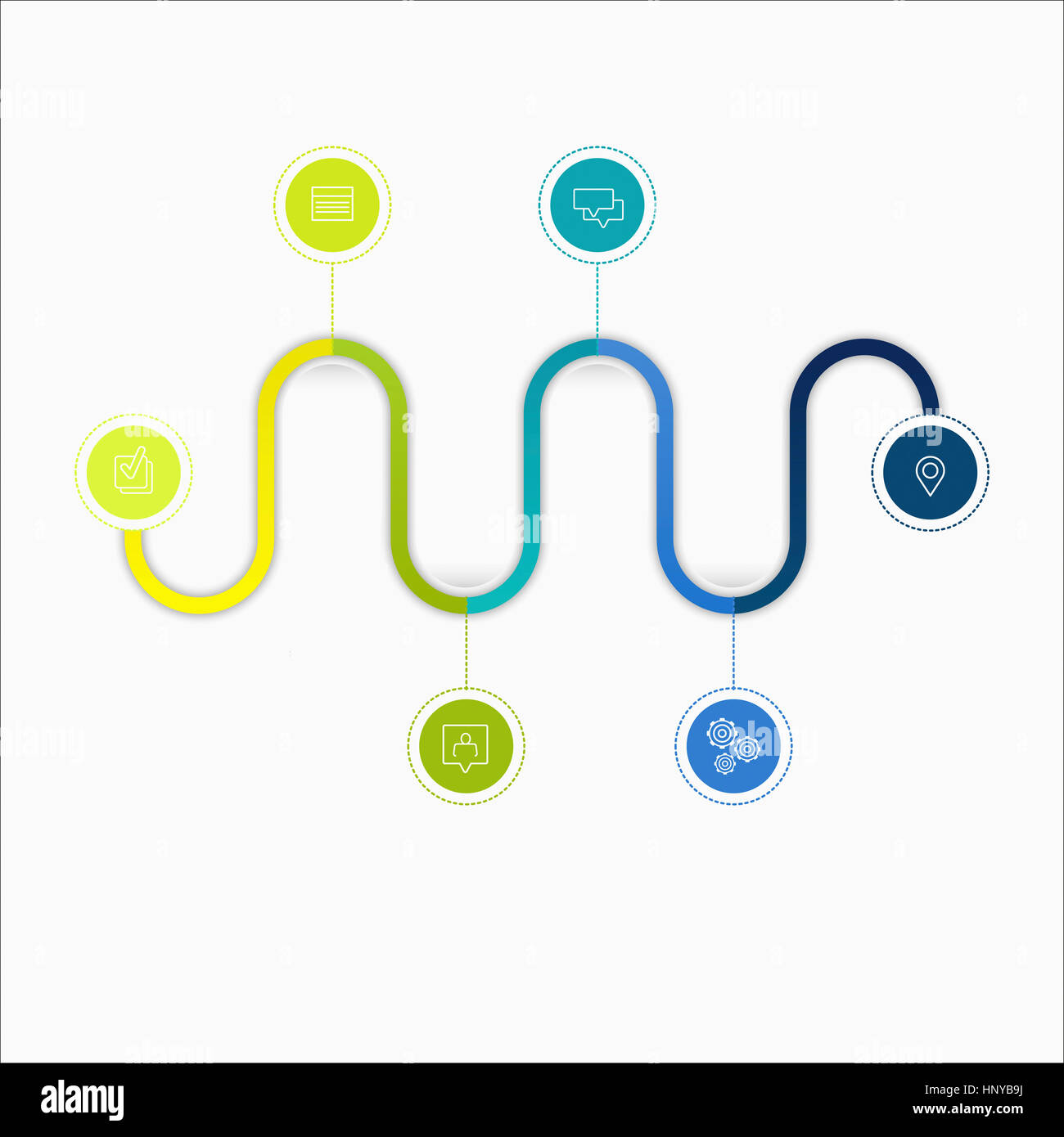 Infographic curves and circles Stock Photo - Alamy