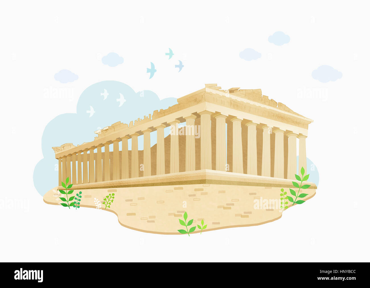 Remains of ancient greece Cut Out Stock Images & Pictures - Alamy