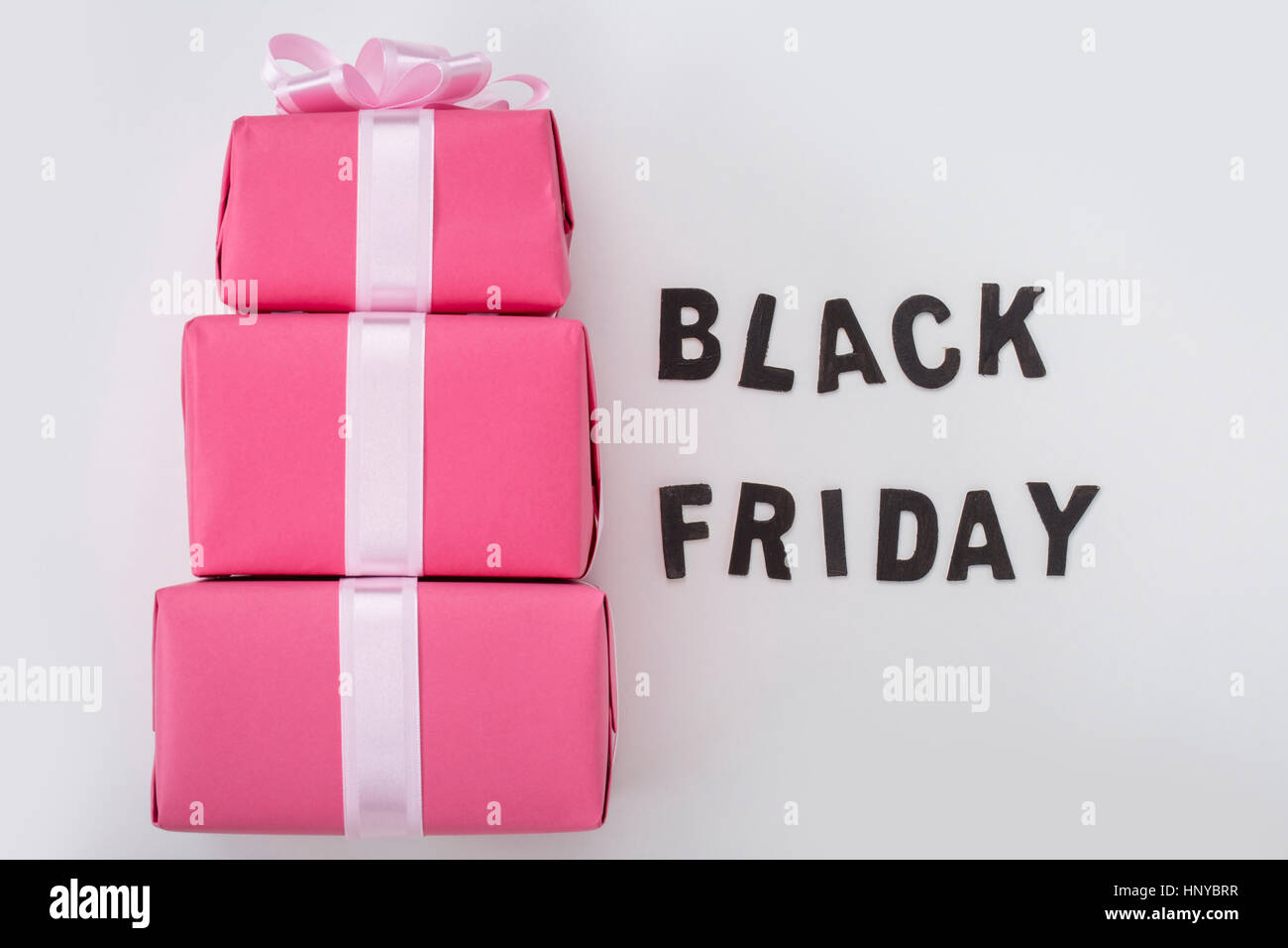 Black present box pile hi-res stock photography and images - Alamy