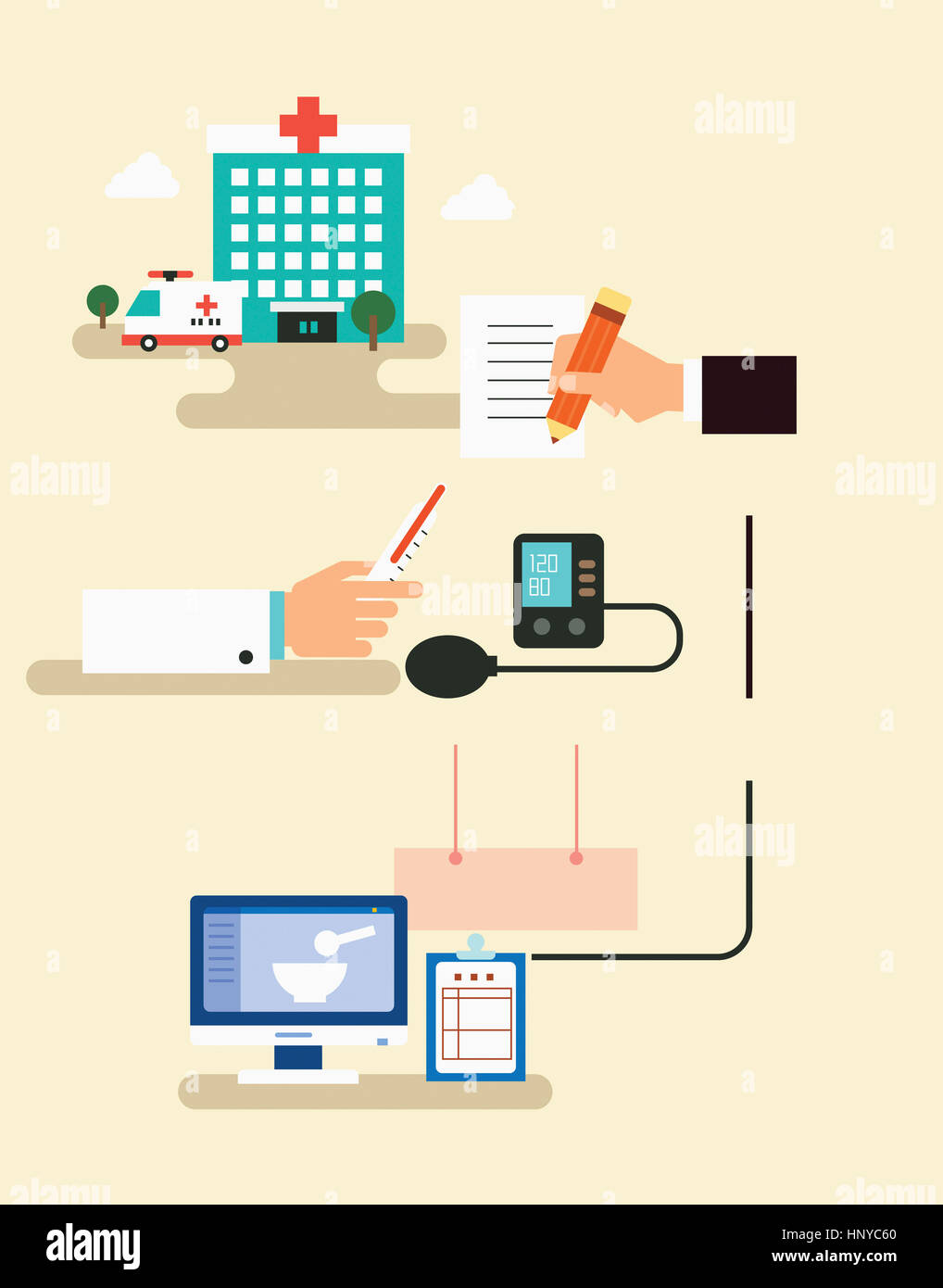 Process of medical treatment Stock Photo - Alamy