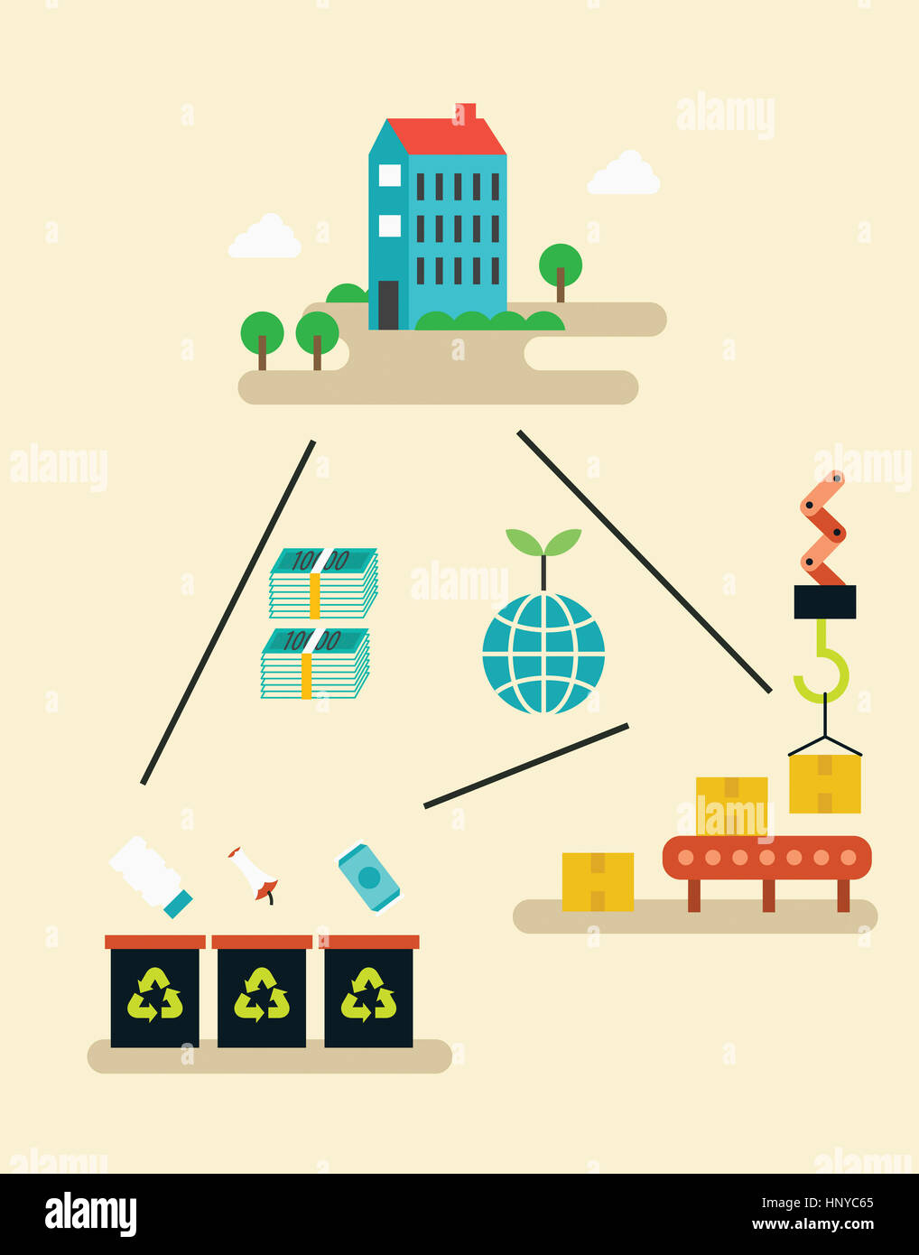 Process of recycling Stock Photo - Alamy