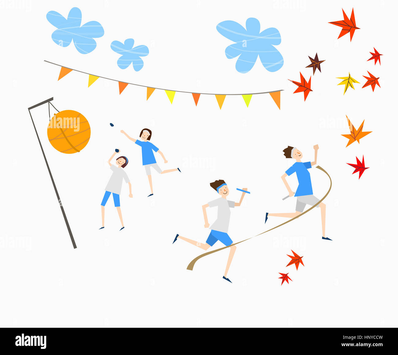 Sports day Cut Out Stock Images & Pictures - Alamy