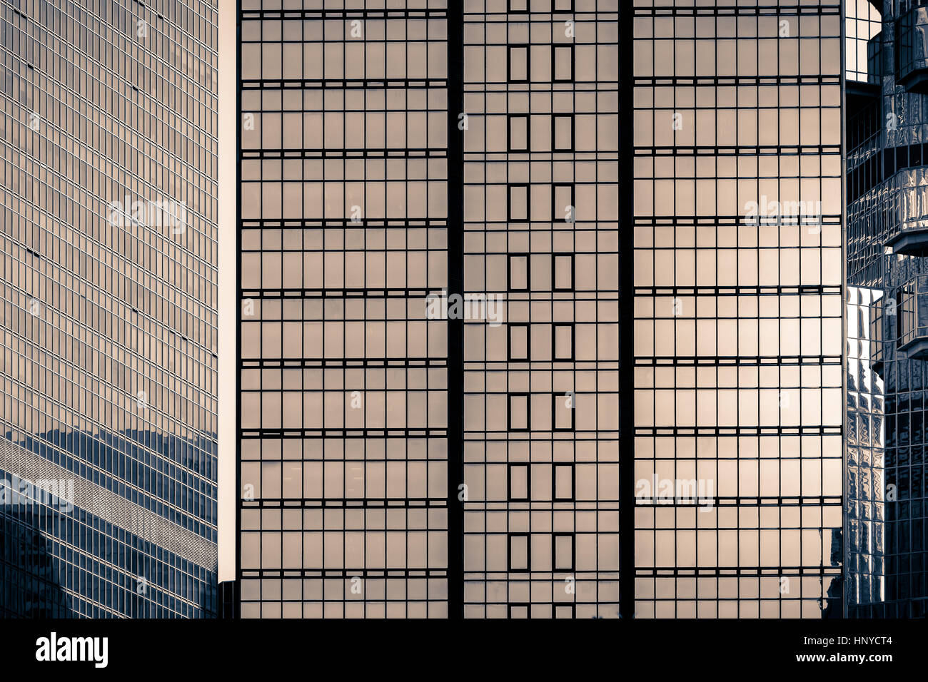Windows of commercial building in Hong Kong Stock Photo - Alamy