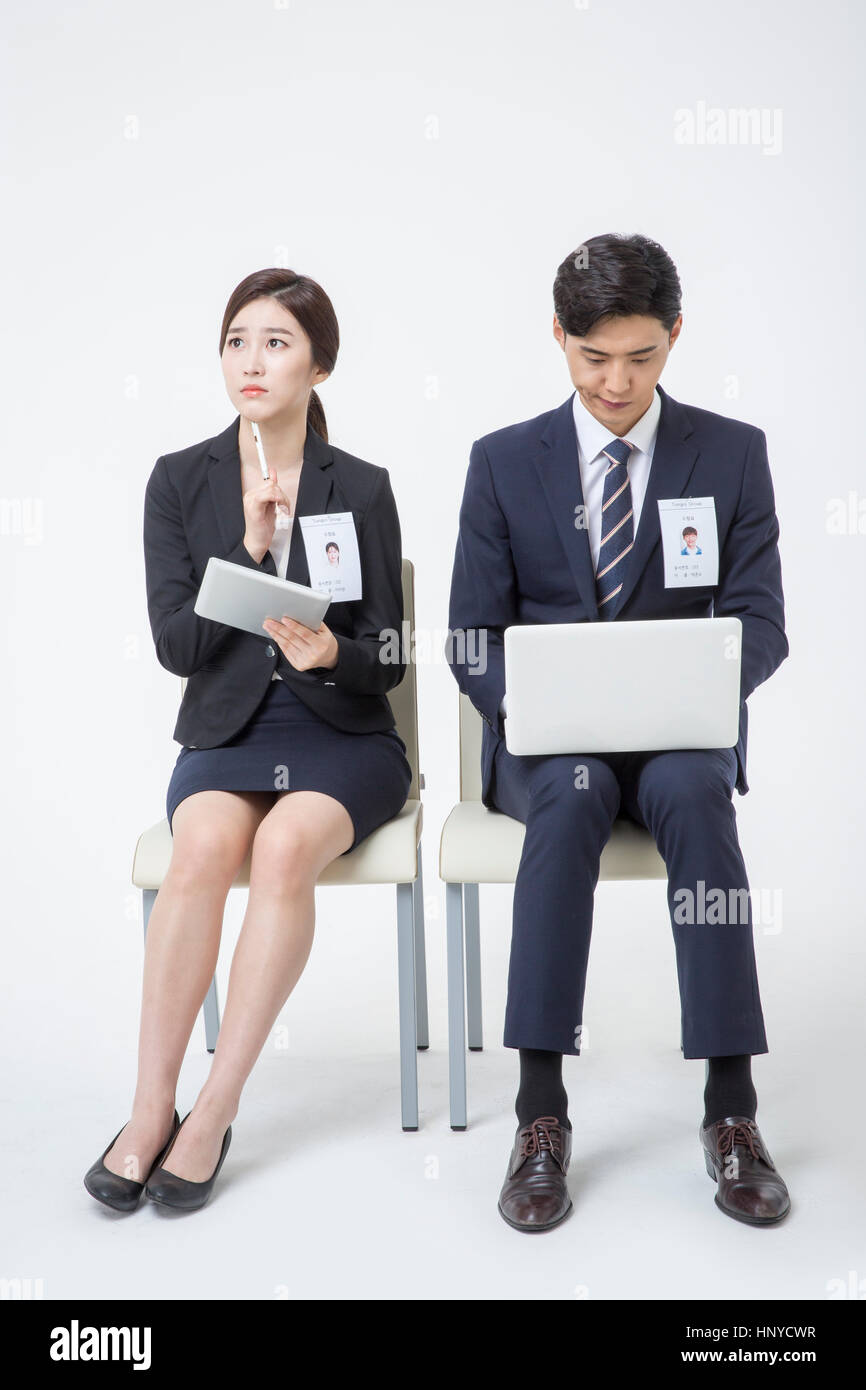 Job interview young adult hi-res stock photography and images - Alamy