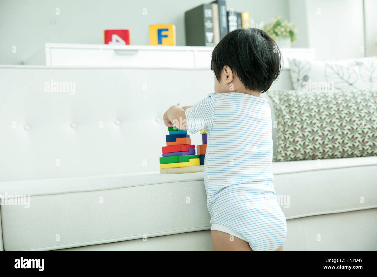 Back of baby boy Stock Photo - Alamy