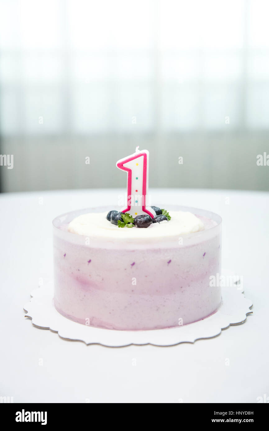 First birthday cake Stock Photo - Alamy