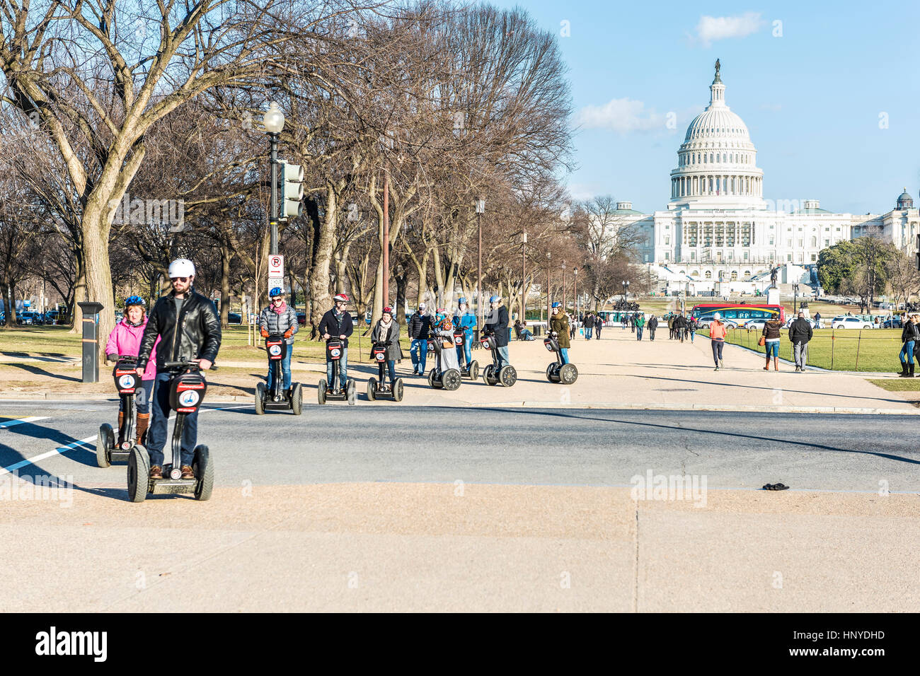 Group of people riding segways hi-res stock photography and images - Alamy