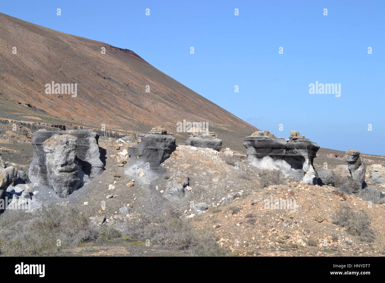 Lanzarote island has a volcanic origin. It was born through fiery ...
