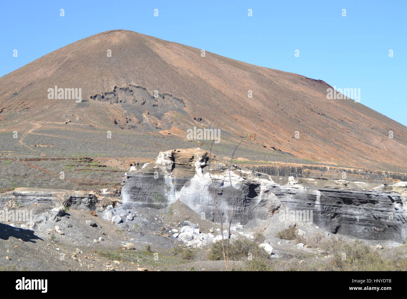 Lanzarote island has a volcanic origin. It was born through fiery ...