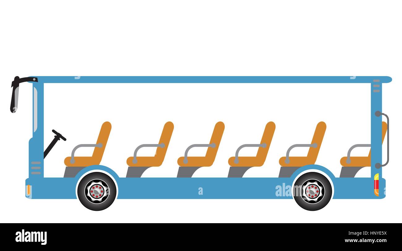 Open shuttle bus Stock Vector Images - Alamy