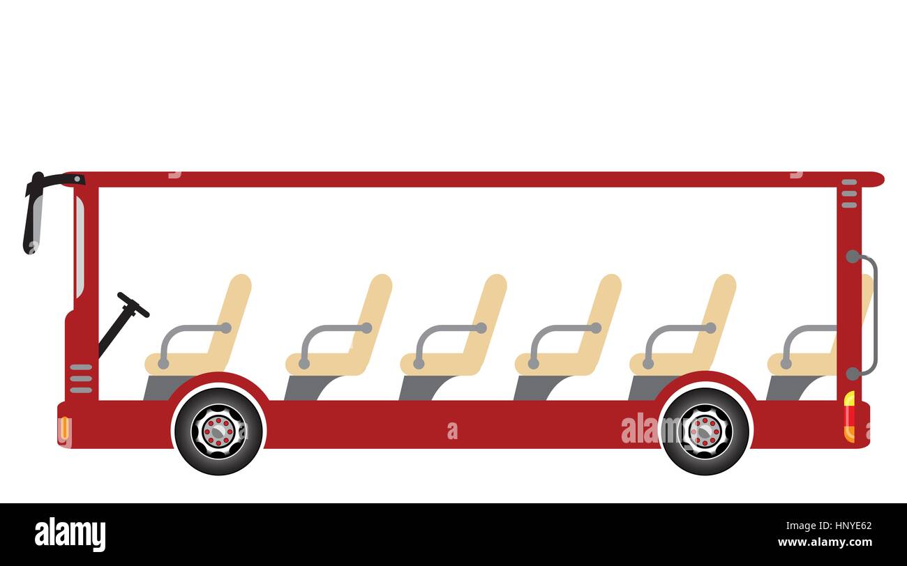 Open shuttle bus Stock Vector Images - Alamy