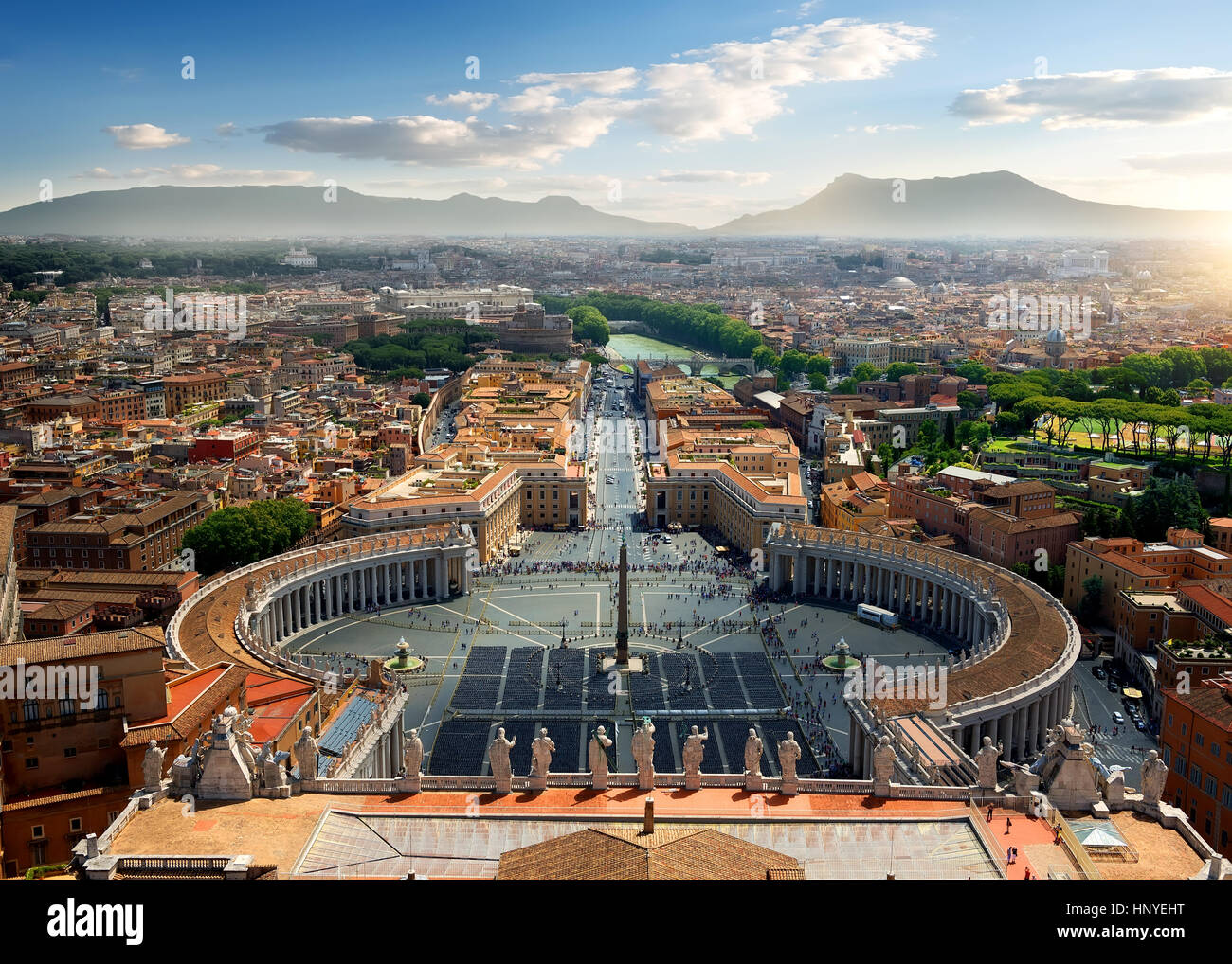 Aerial view on Vatican and piazza, Italy Stock Photo - Alamy