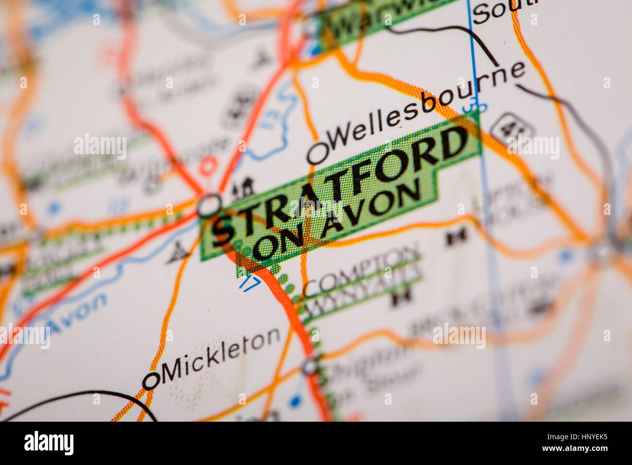 Map of stratford hi-res stock photography and images - Alamy