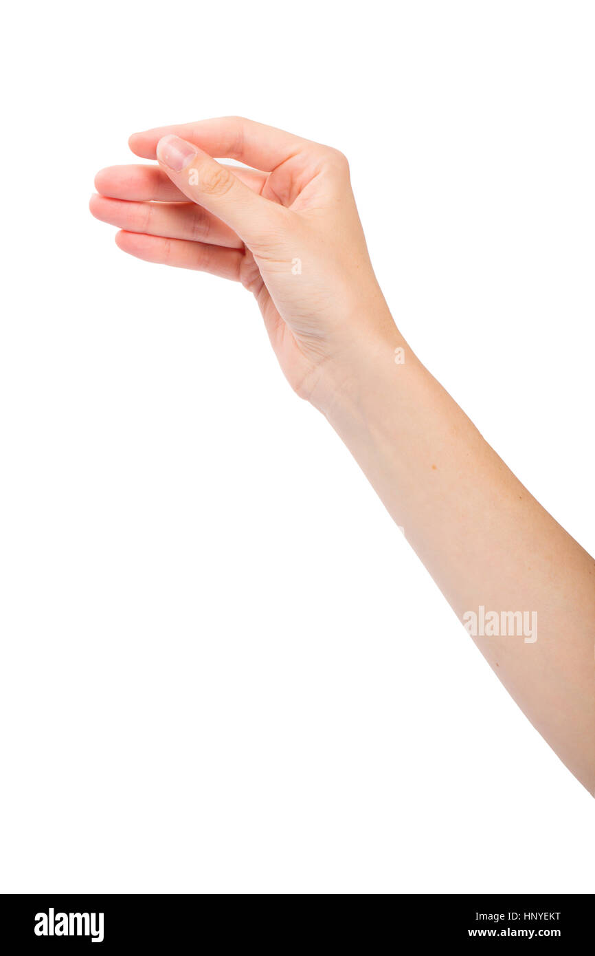 Woman hand of posture, isolated on white background Stock Photo - Alamy