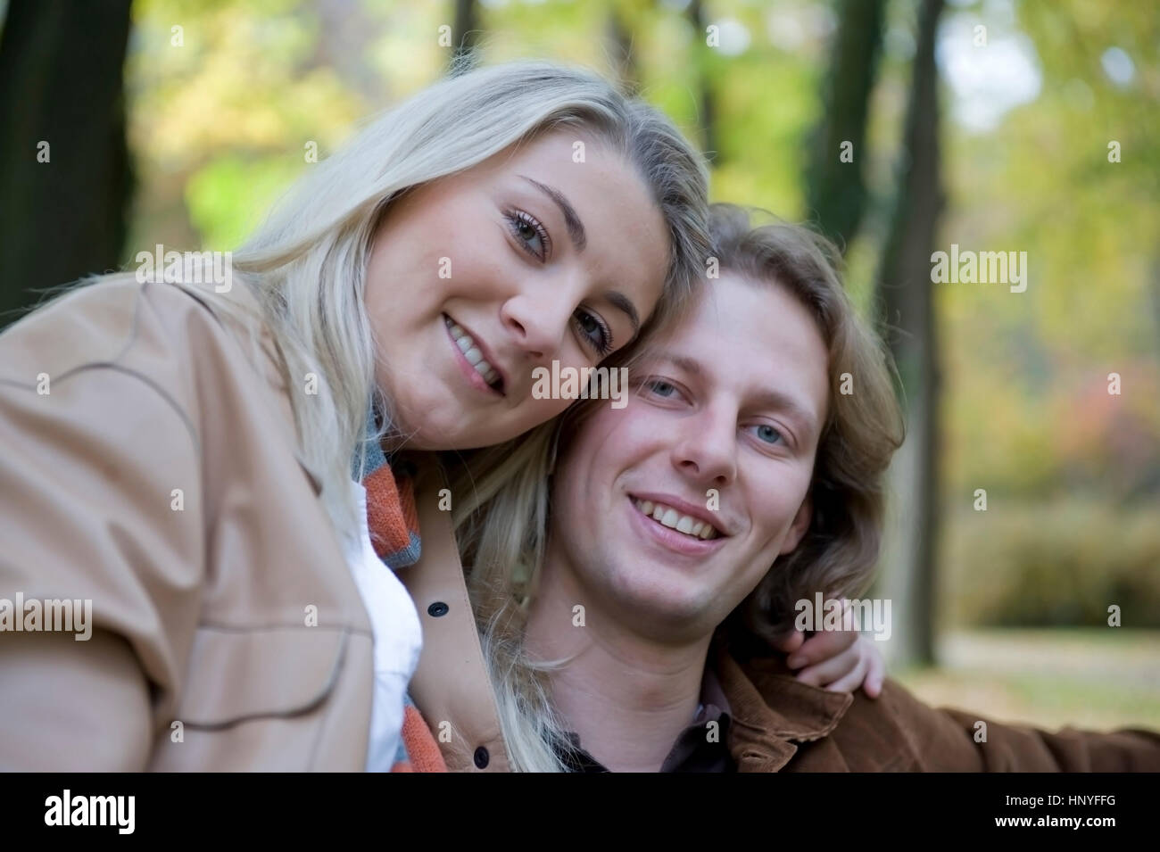 Portrait of the embraced young pair hi-res stock photography and images ...