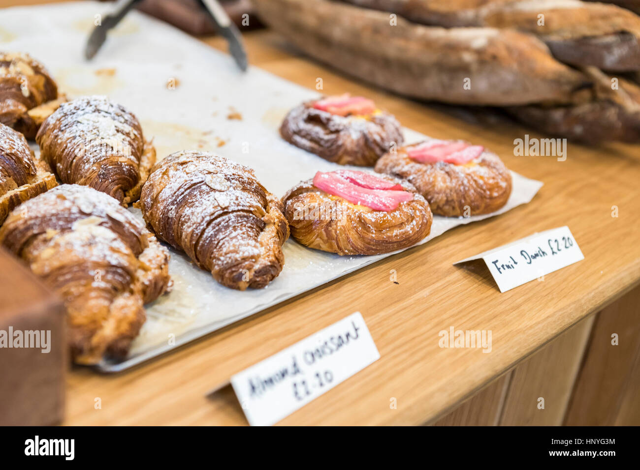 Rhubarb danish pastry. Local bread making at The Angel Bakery ...