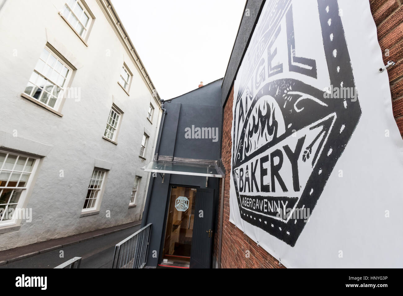 Local artisan bread making at The Angel Bakery, Abergavenny Stock Photo ...