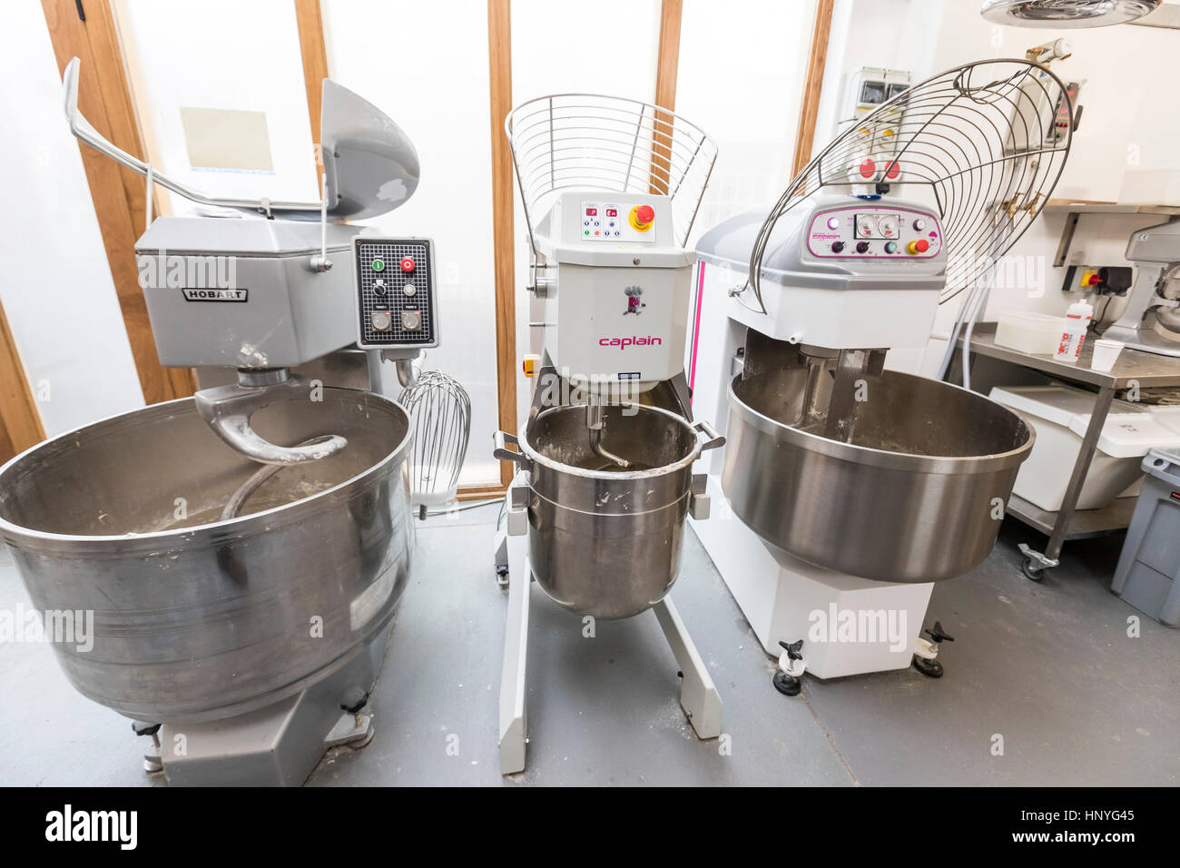 Local artisan bread making at The Angel Bakery, Abergavenny Stock Photo ...