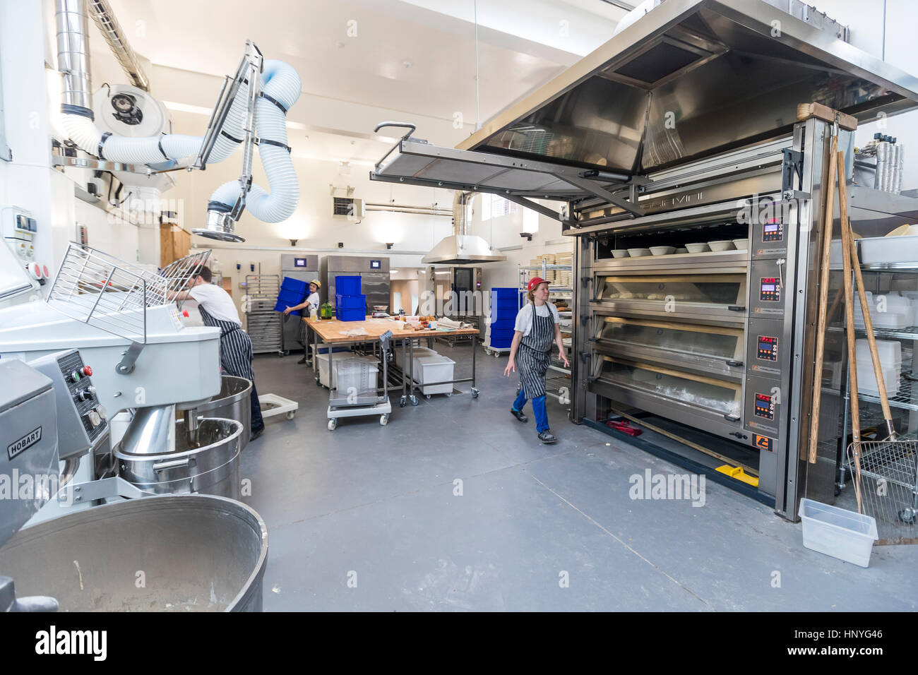 Local artisan bread making at The Angel Bakery, Abergavenny Stock Photo ...
