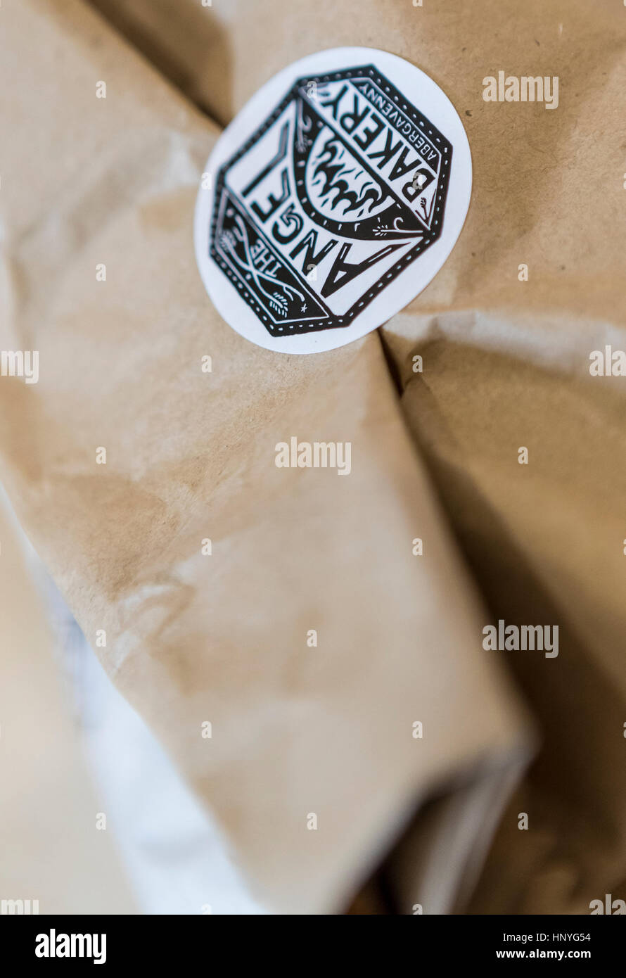 Local bread making at The Angel Bakery, Abergavenny Stock Photo - Alamy
