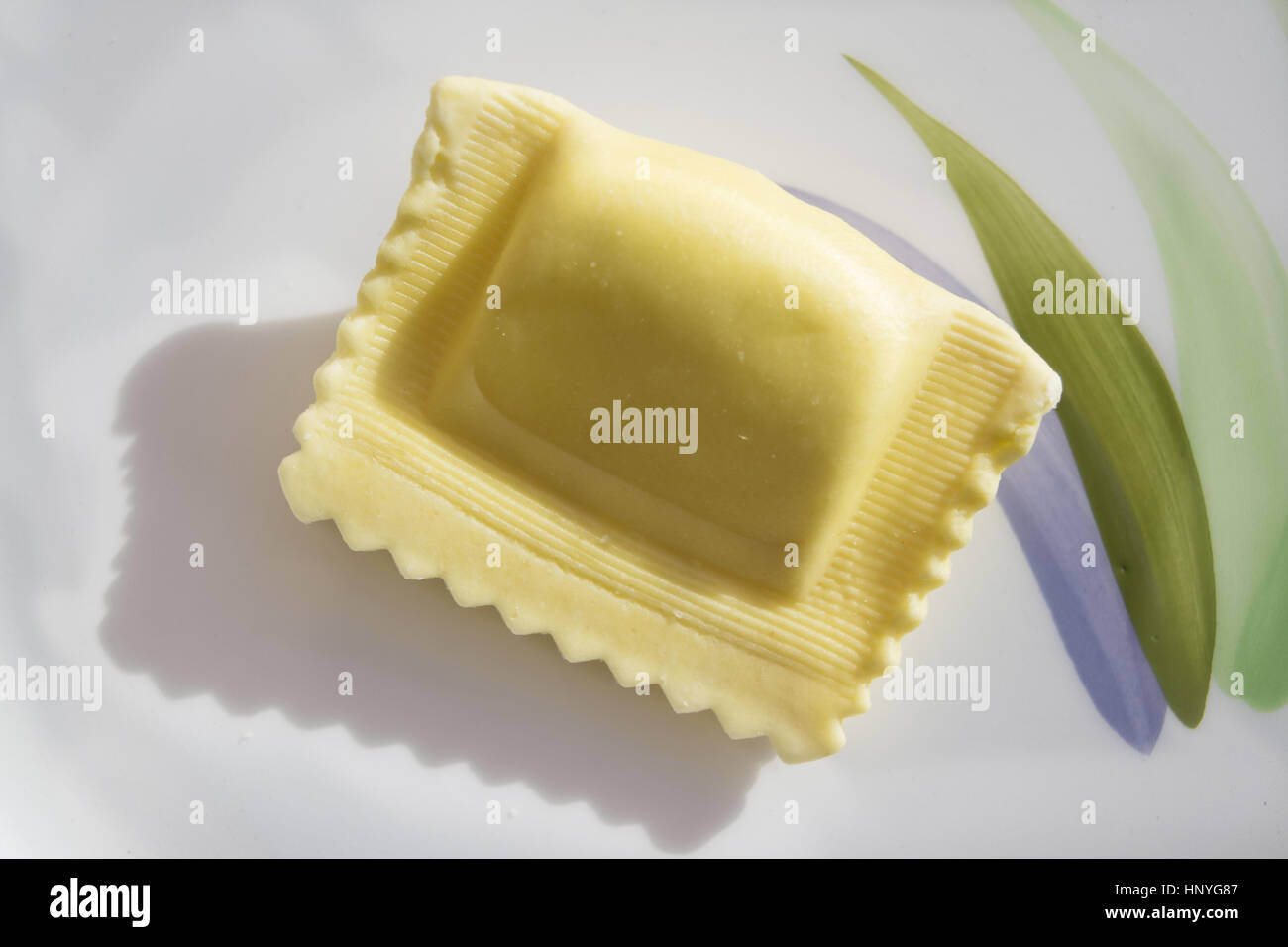 Italian raw ravioli filled with spinaches and ricotta Stock Photo - Alamy