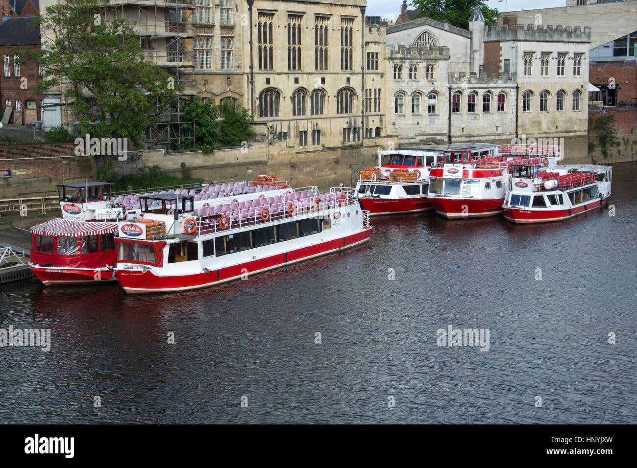 Five River Ouse Sightseeing Boats Stock Photo - Alamy