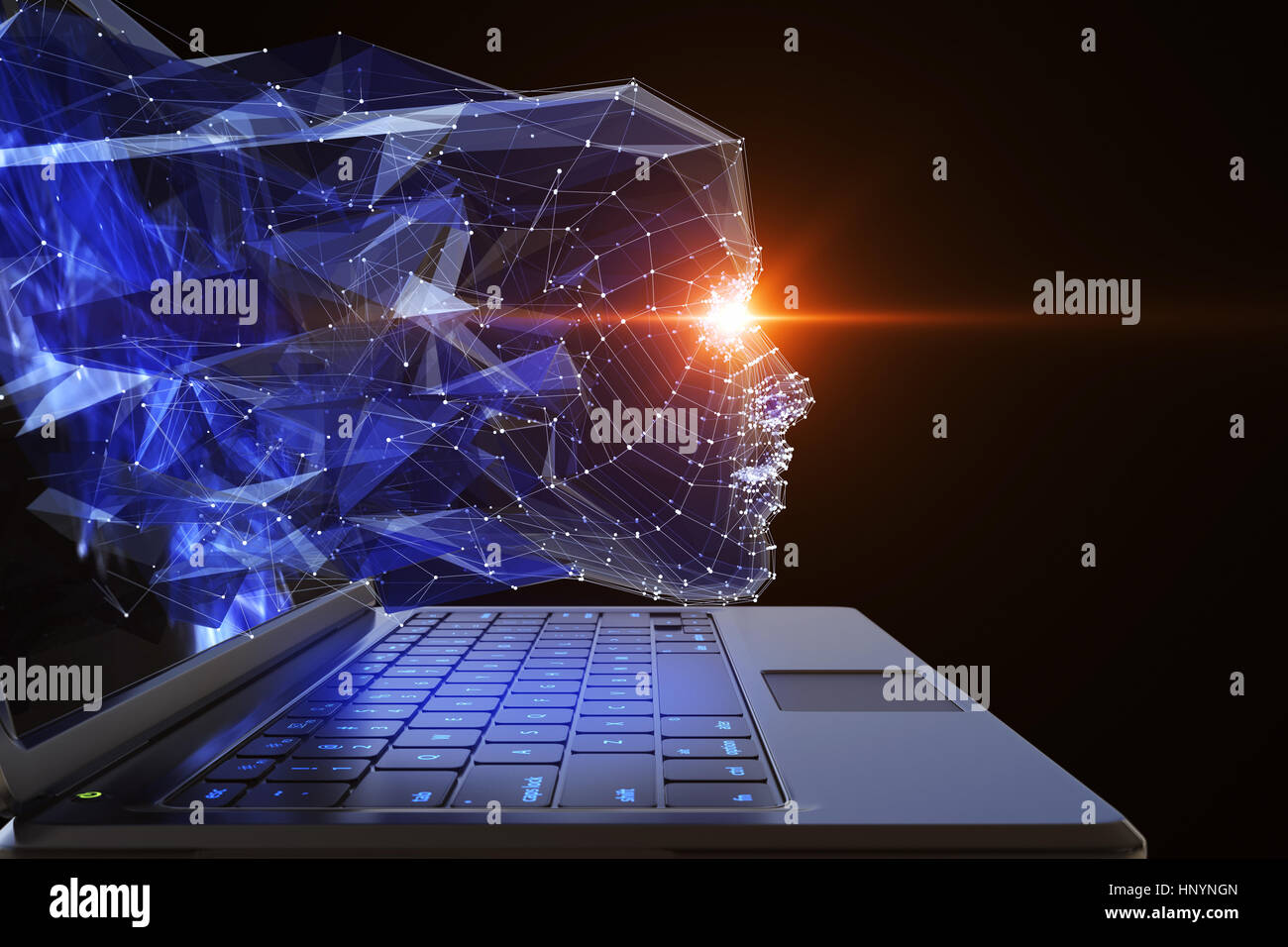 Neuron network concept. 3D illustration Stock Photo - Alamy