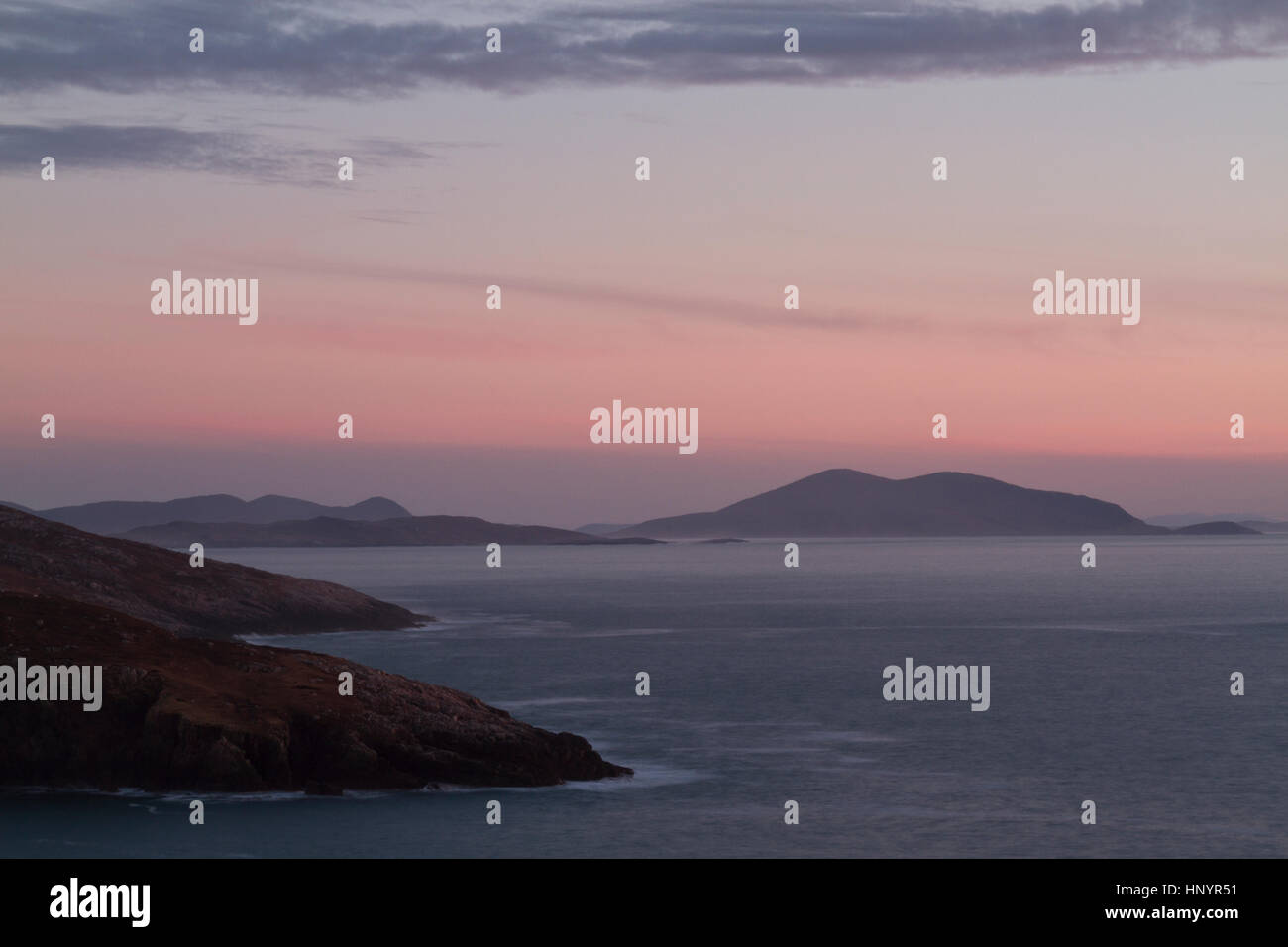 Isle of Harris coastline, view from Huisinis Point Stock Photo - Alamy