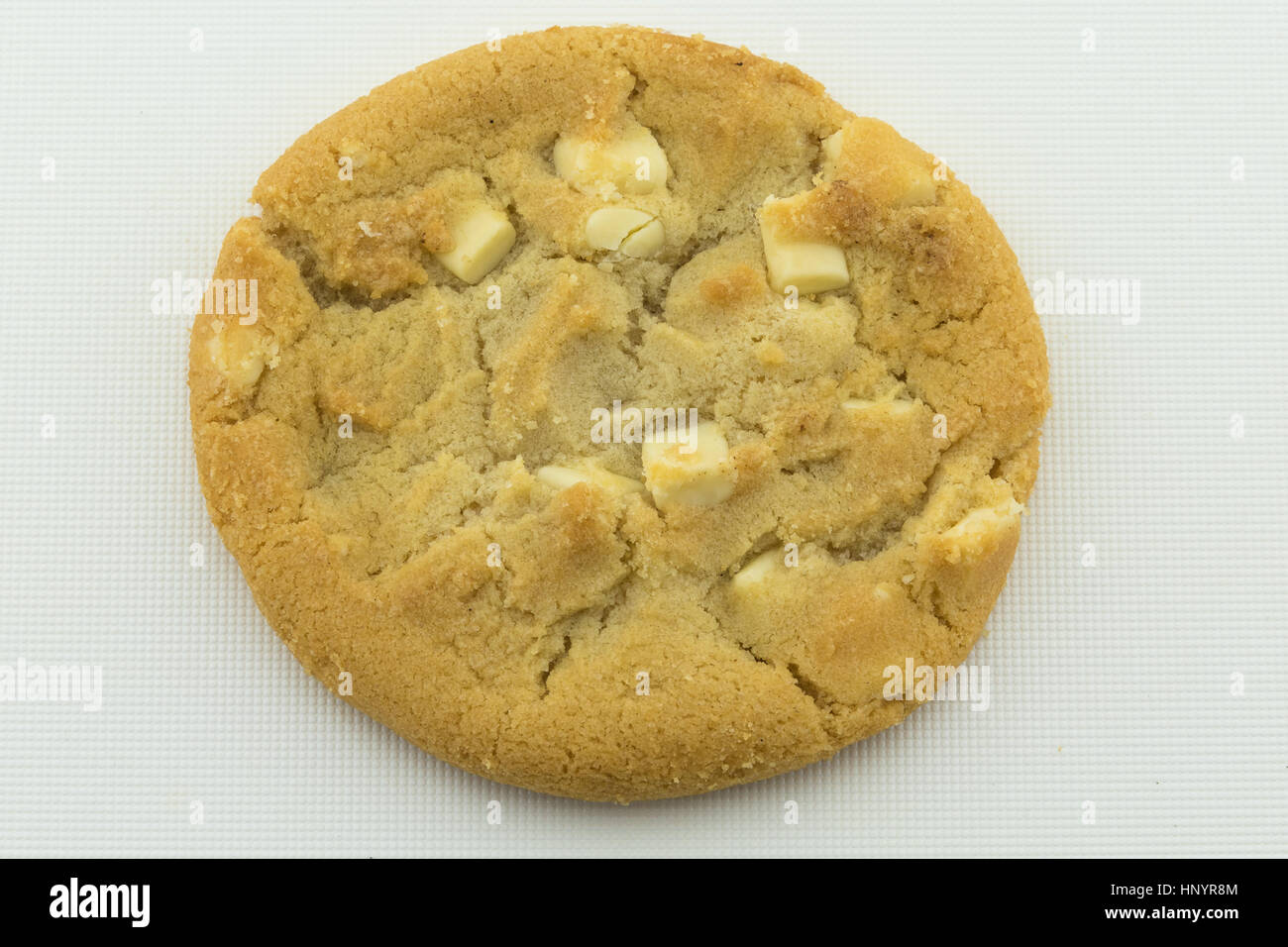 White Chocolate Chip cookie on a white background Stock Photo - Alamy