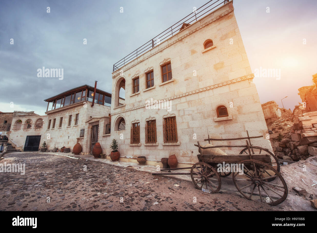 Old traditional Ottoman house in the background Stock Photo - Alamy