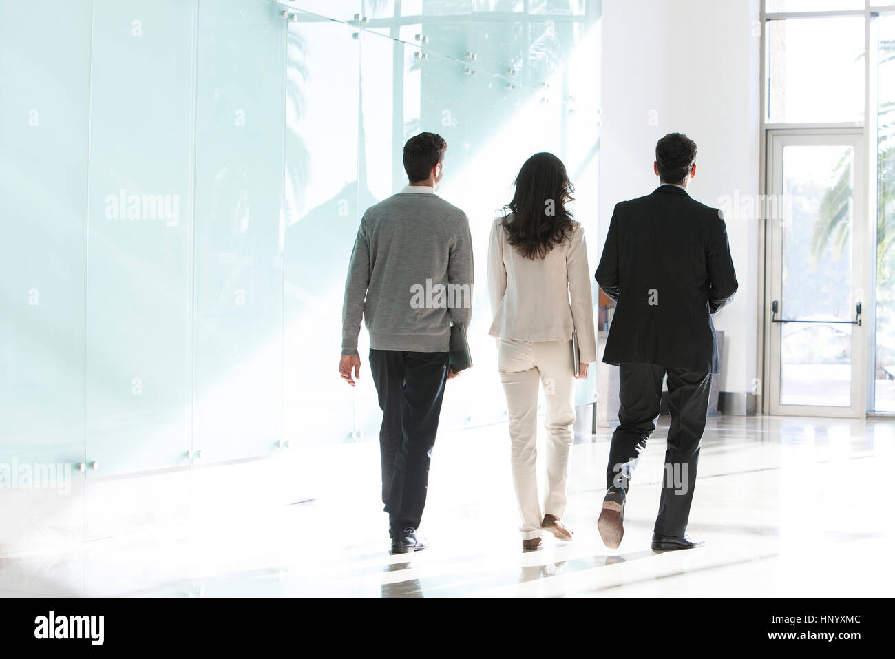 Back view walking business team High Resolution Stock Photography and ...