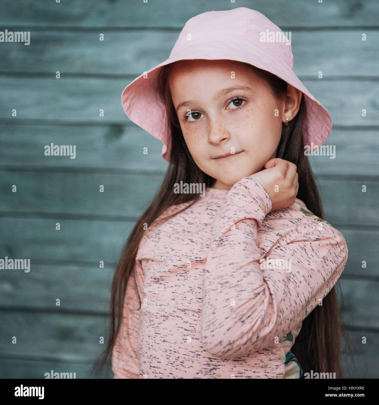 Cute girl posing for the camera. Ukraine. Europe Stock Photo - Alamy