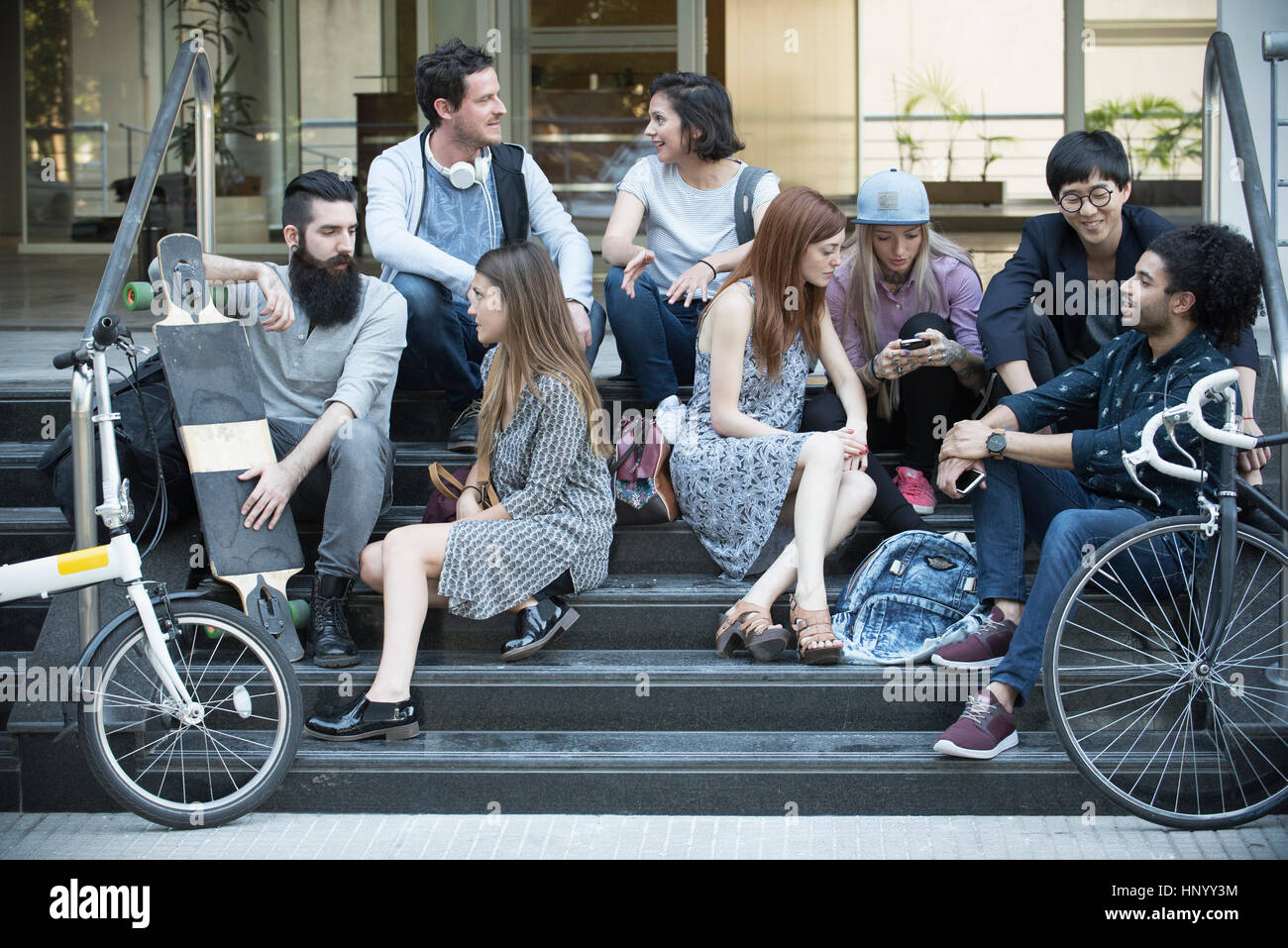Group Of People Hanging Out