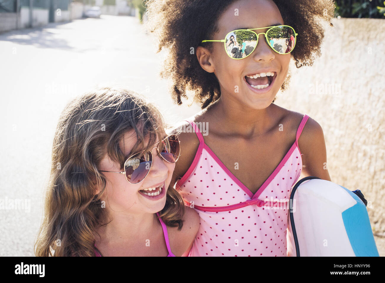 Girls 7 laughs hi-res stock photography and images - Alamy