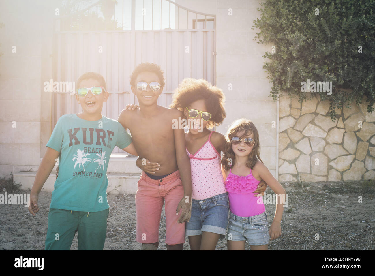 Children enjoying summer Stock Photo - Alamy