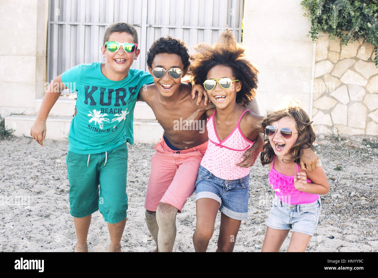 Children enjoying summer Stock Photo - Alamy