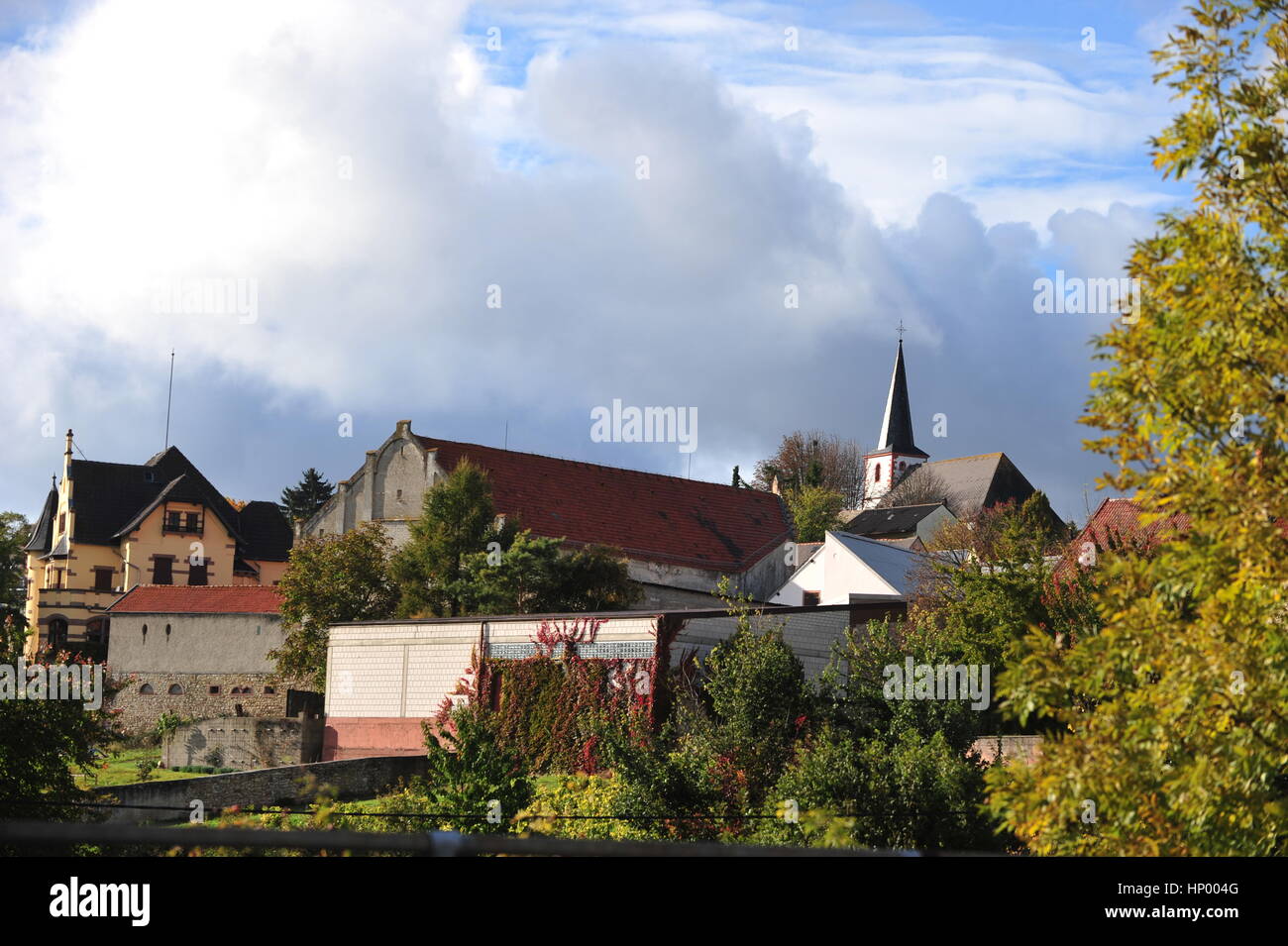 Zellertal, Germany - October 20, 2010 - Beautiful german town Zellertal ...
