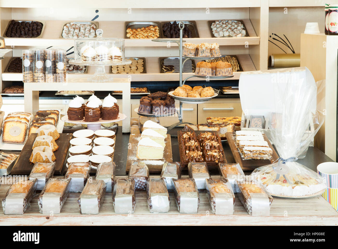 Assorted baked treats displayed hi-res stock photography and images - Alamy