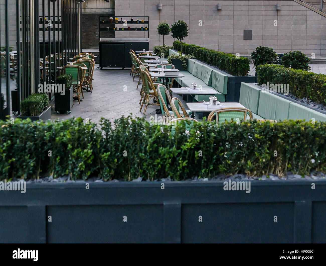 tables outside the restaurant, a pleasant place for lunch next to the ...
