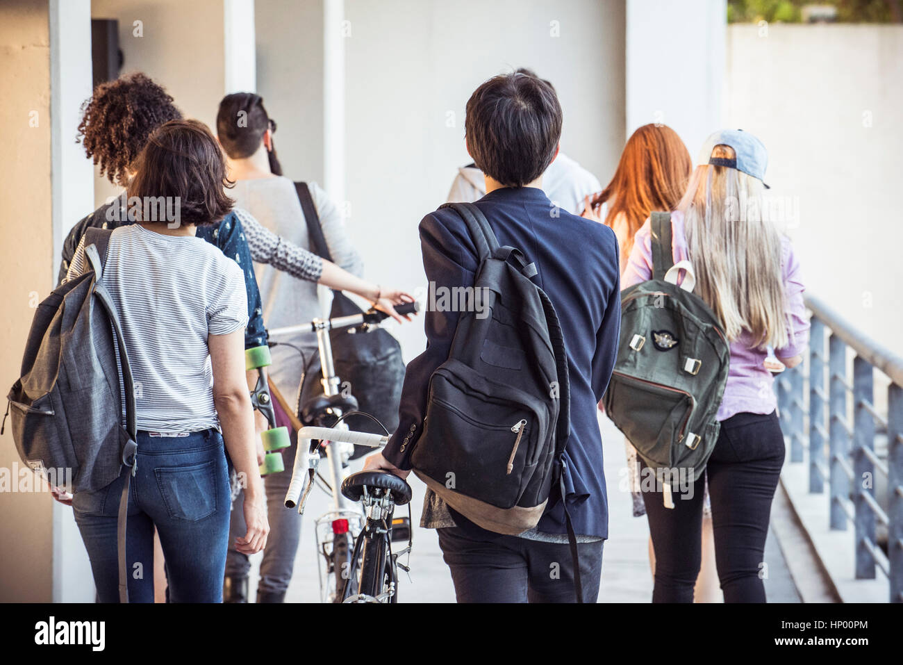 College students walking to class Stock Photo - Alamy