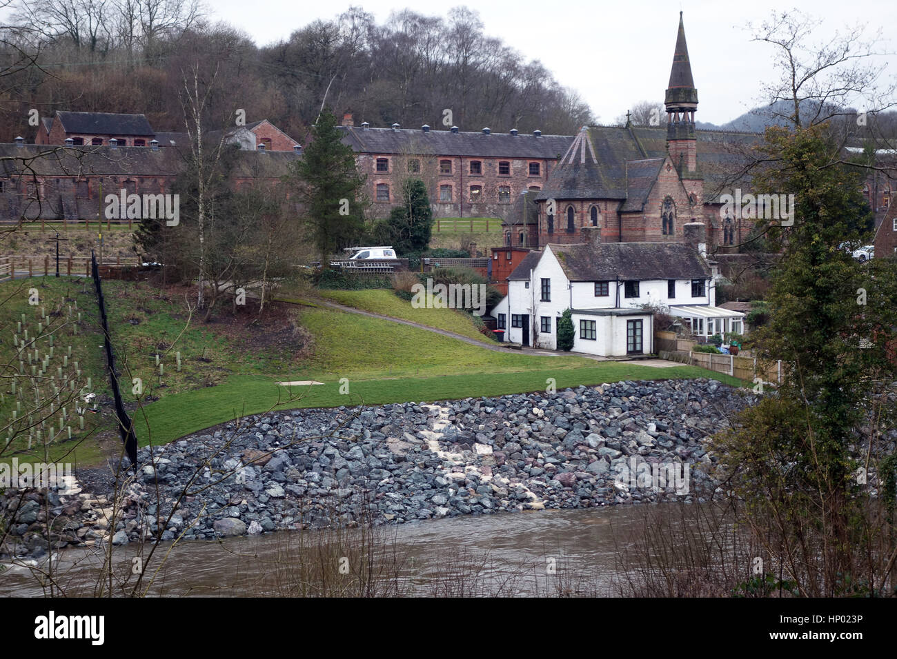 Land stability stabilisation work completed at Jackfield Telford Uk ...