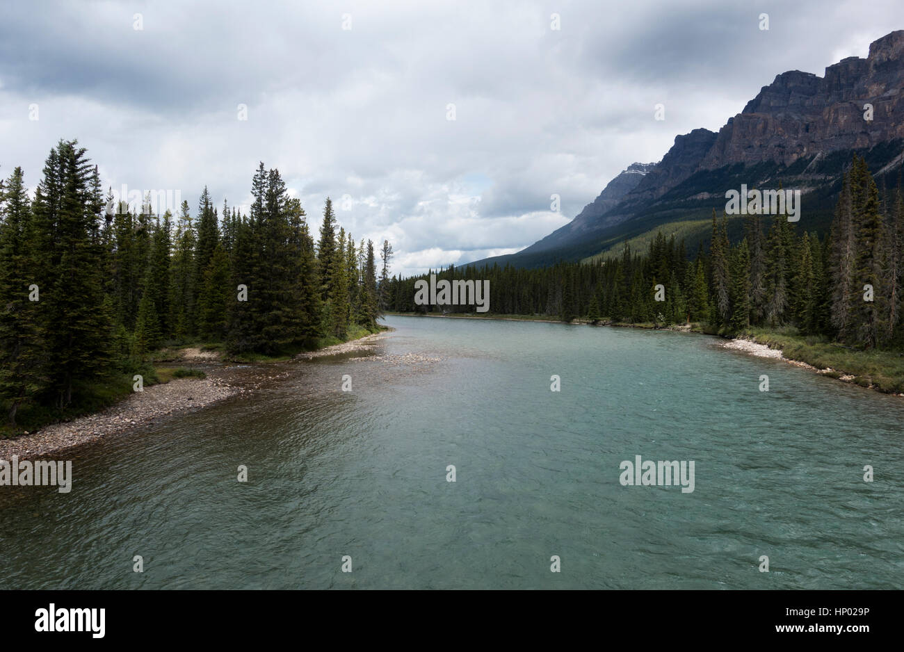 Bow River, Banff National Park, Alberta, Canada Stock Photo - Alamy