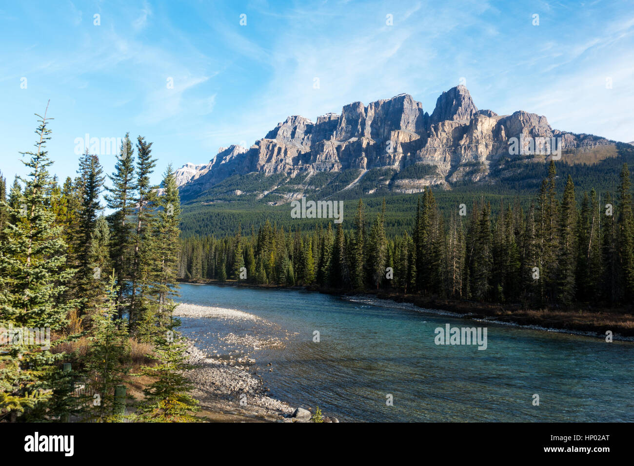 Castle mountain in banff national park hi-res stock photography and ...
