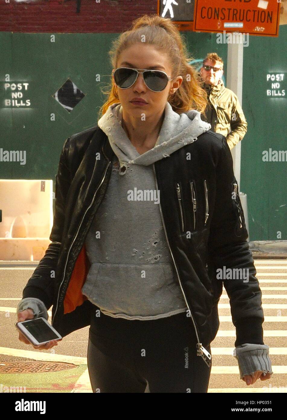 Gigi Hadid out and about in New York Featuring: Gigi Hadid Where ...