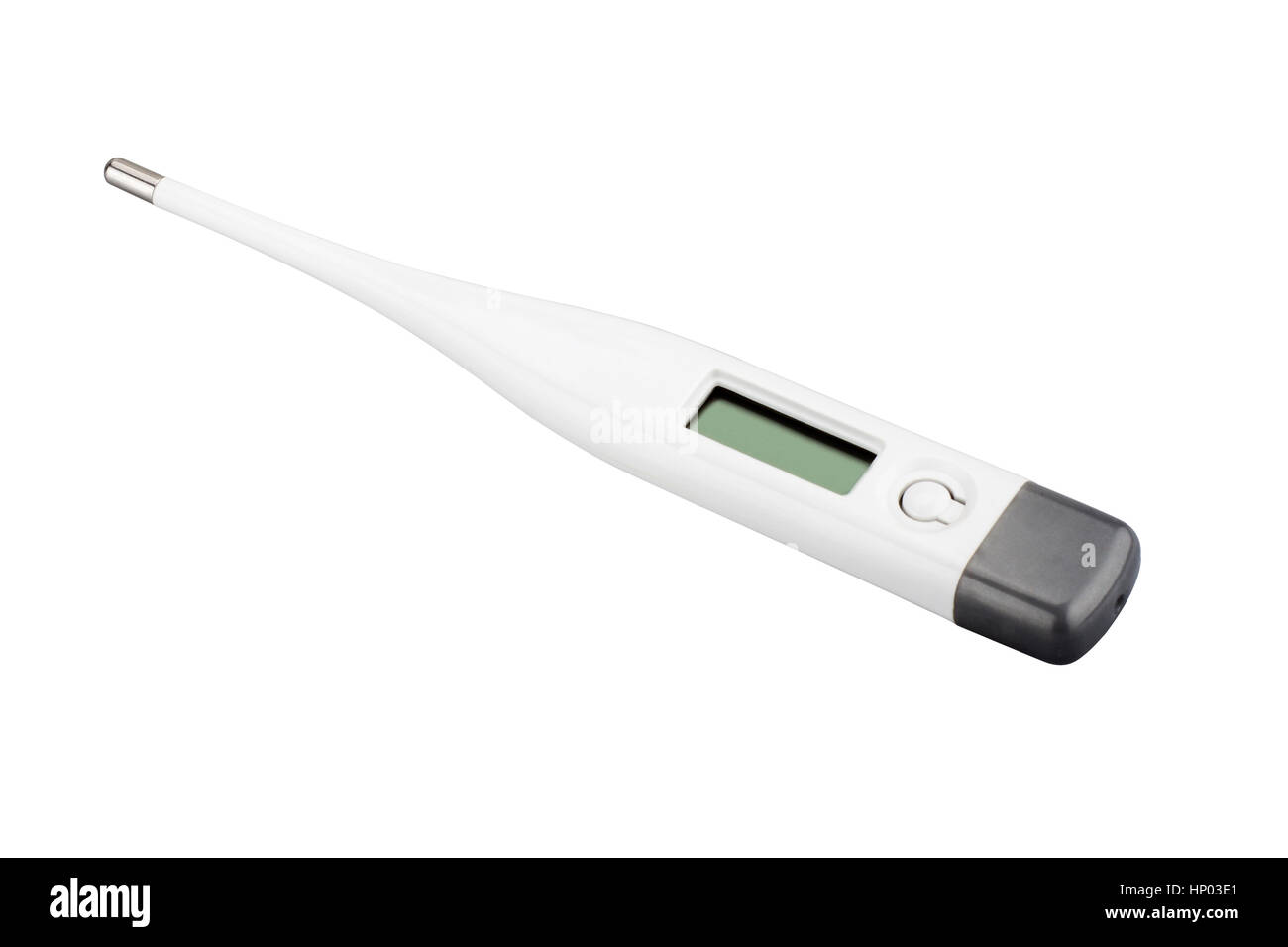 Digital thermometer isolated on white background Stock Photo - Alamy