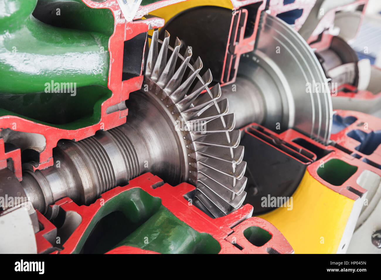 Turbocharger structure illustration cross section hi-res stock ...