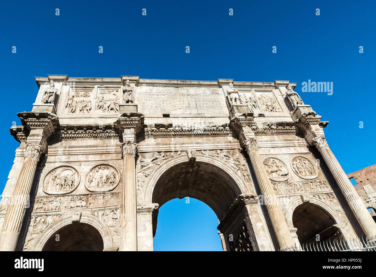 Arch of triumph known as Arch of Constantine in Rome, Italy Stock Photo ...