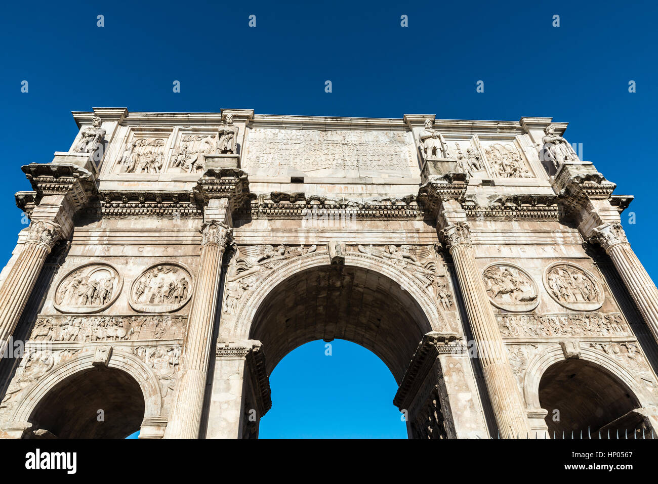 Arch of triumph known as Arch of Constantine in Rome, Italy Stock Photo ...