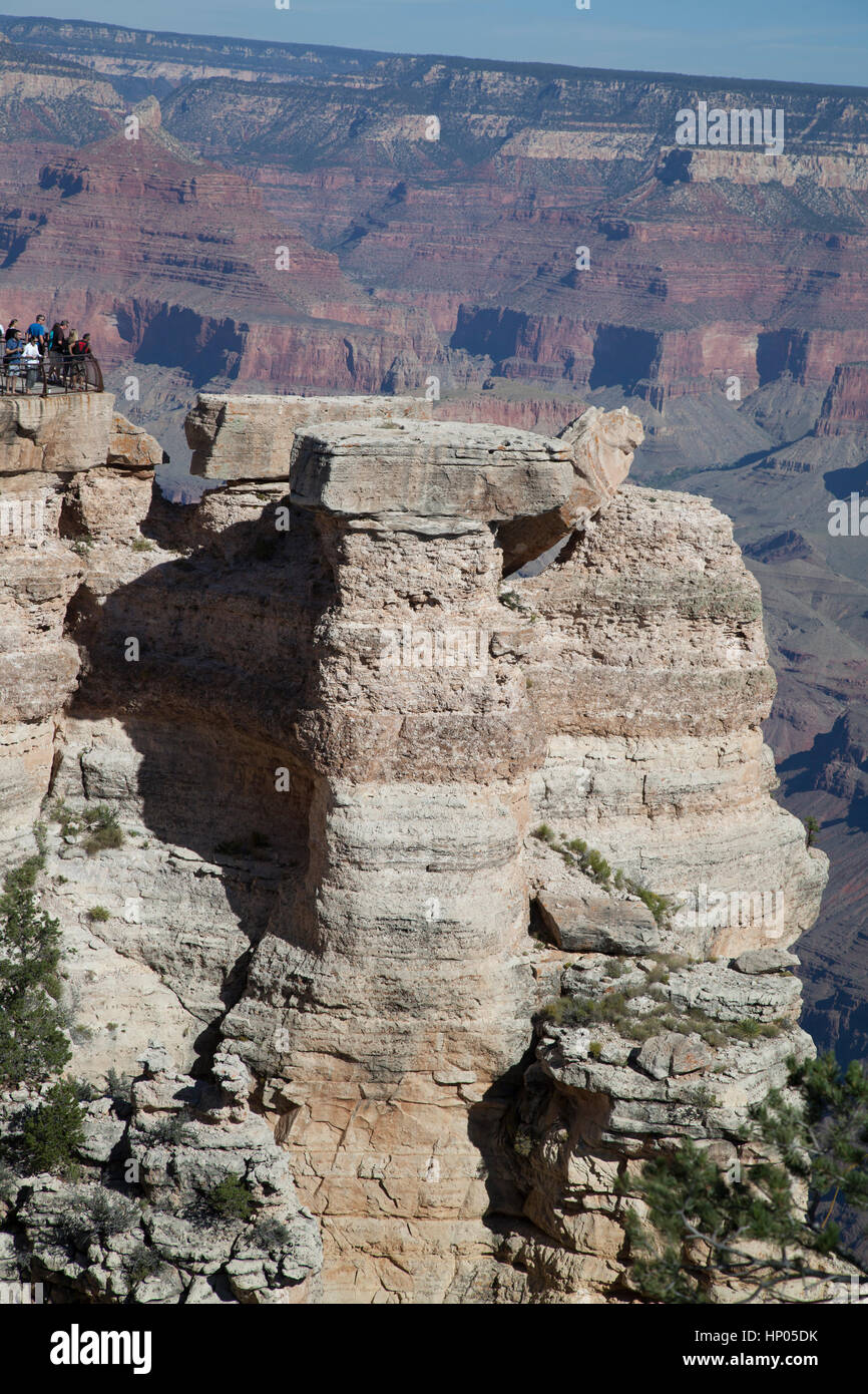 Mather Point of the South Rim of the Grand Canyon Stock Photo - Alamy