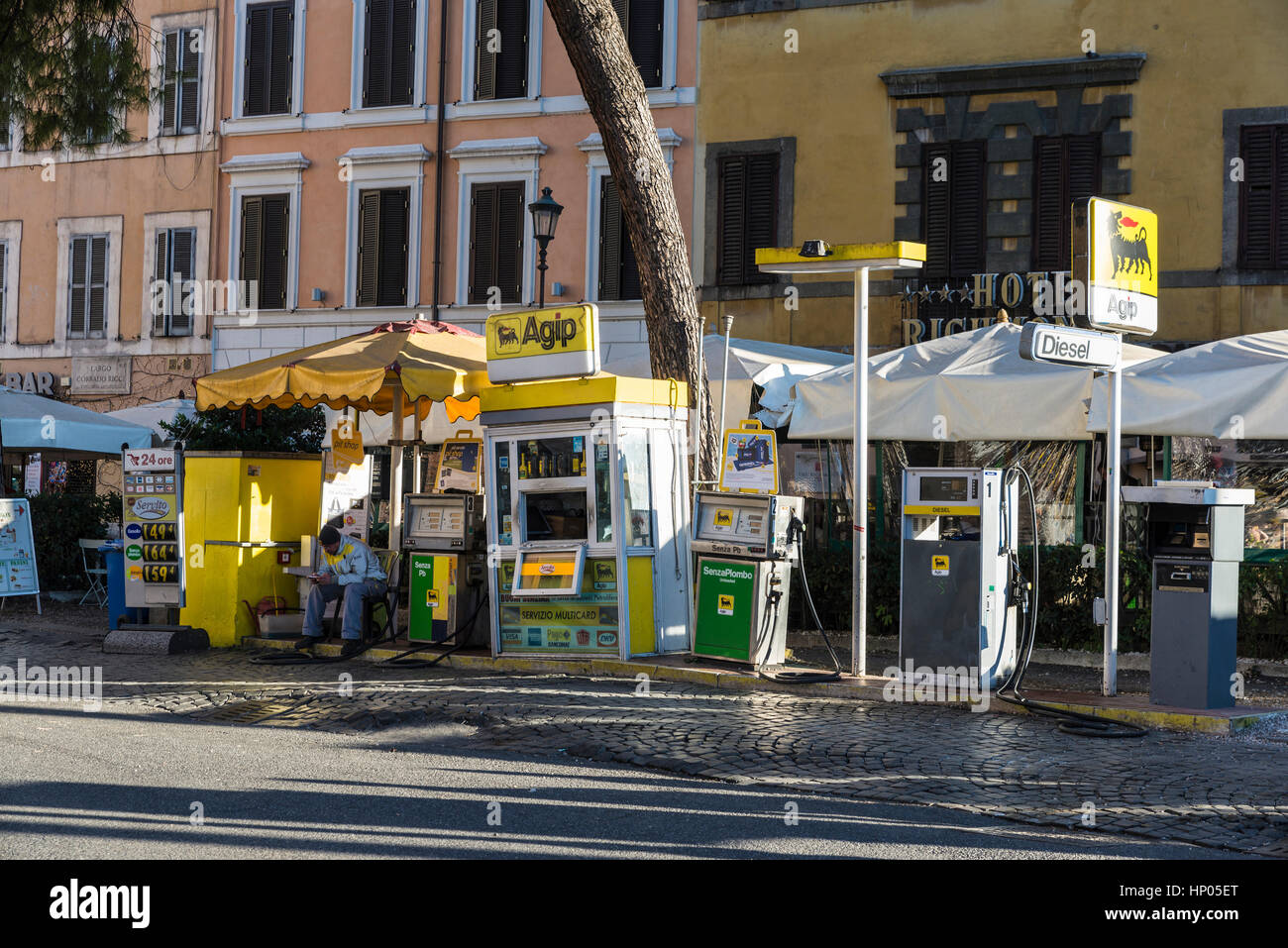 Agip station worker hi-res stock photography and images - Alamy